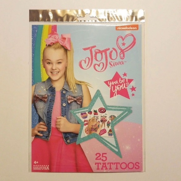 Nickelodeon | Accessories | Nickelodeon Jojo Siwa 25 Tattoos Pack ...